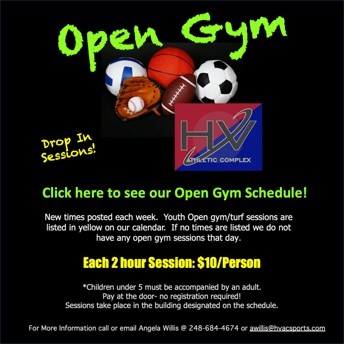 Open Gym - HVAC Sports