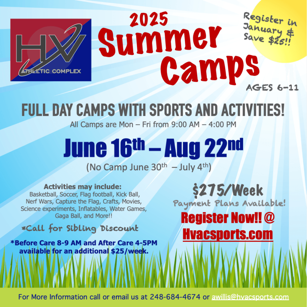 Summer Camps now Open! - HVAC Sports